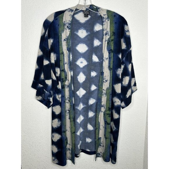 Clara Sun Woo | Tops | Clara Sun Woo Kimono Cardigan Womens Xl Blue ...